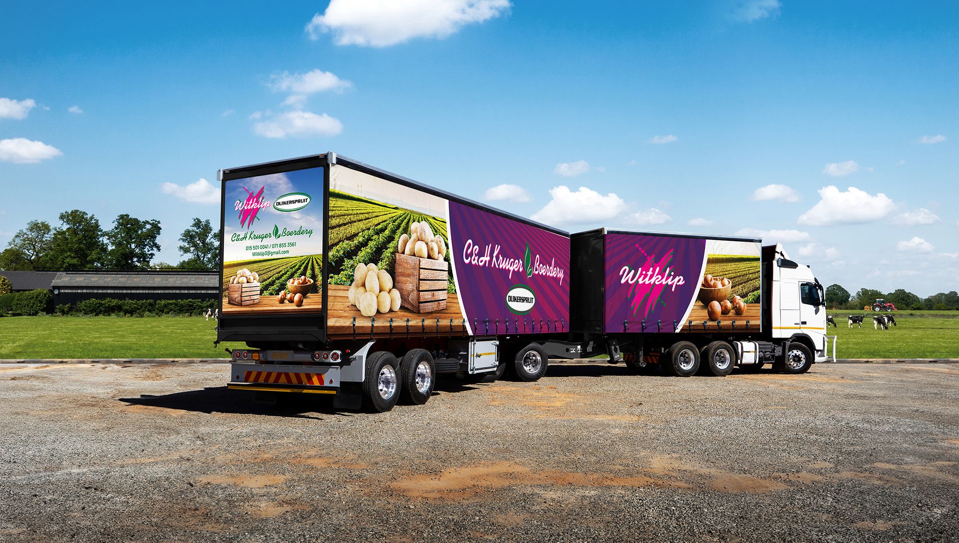 Custom Designs Trailer Curtains - LKDA DRIVE