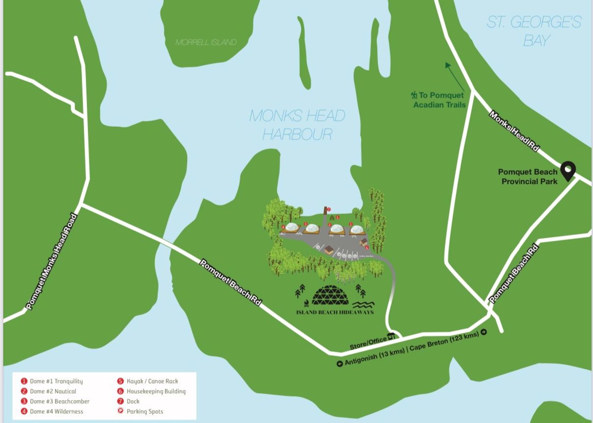 MAP OF THE PROPERTY | Island Beach Hideaways