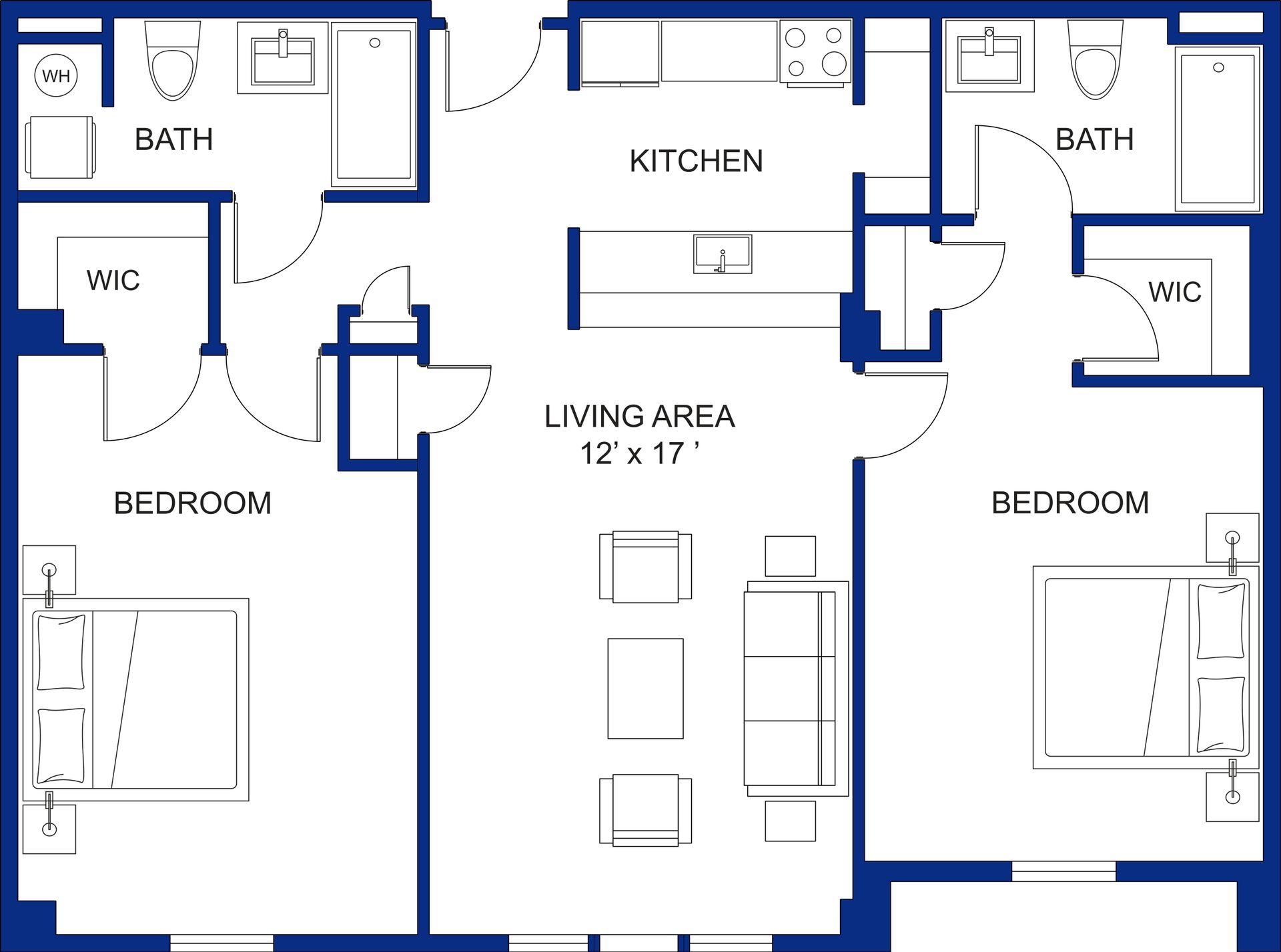 Floor Plans | Studio, 1 & 2 Bedroom Senior Living in Decatur