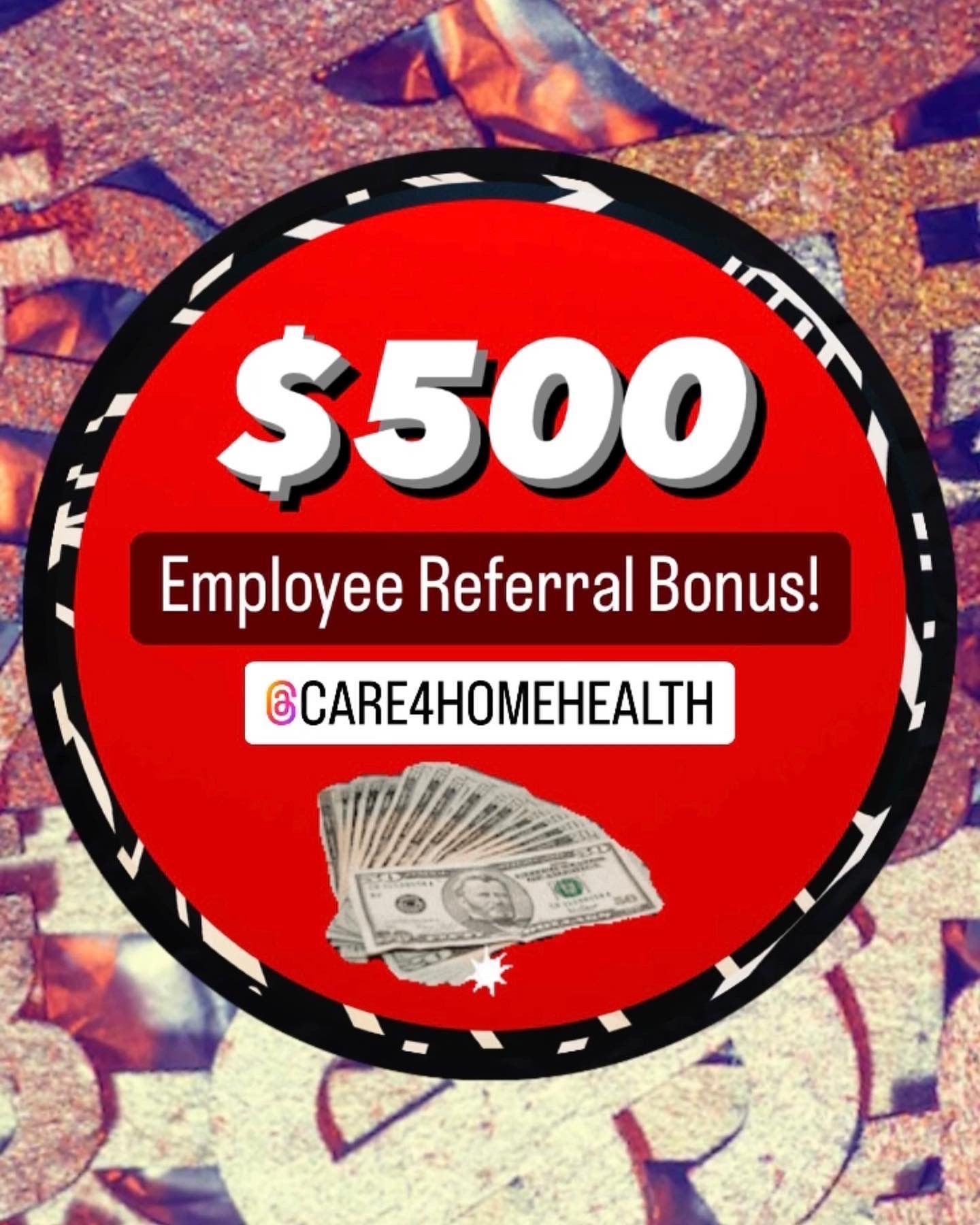 Employee Referral Bonus Winner Care IV Home Health