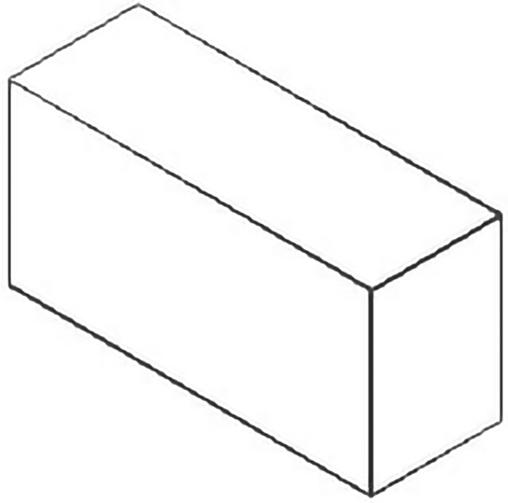 Standard concrete masonry unit