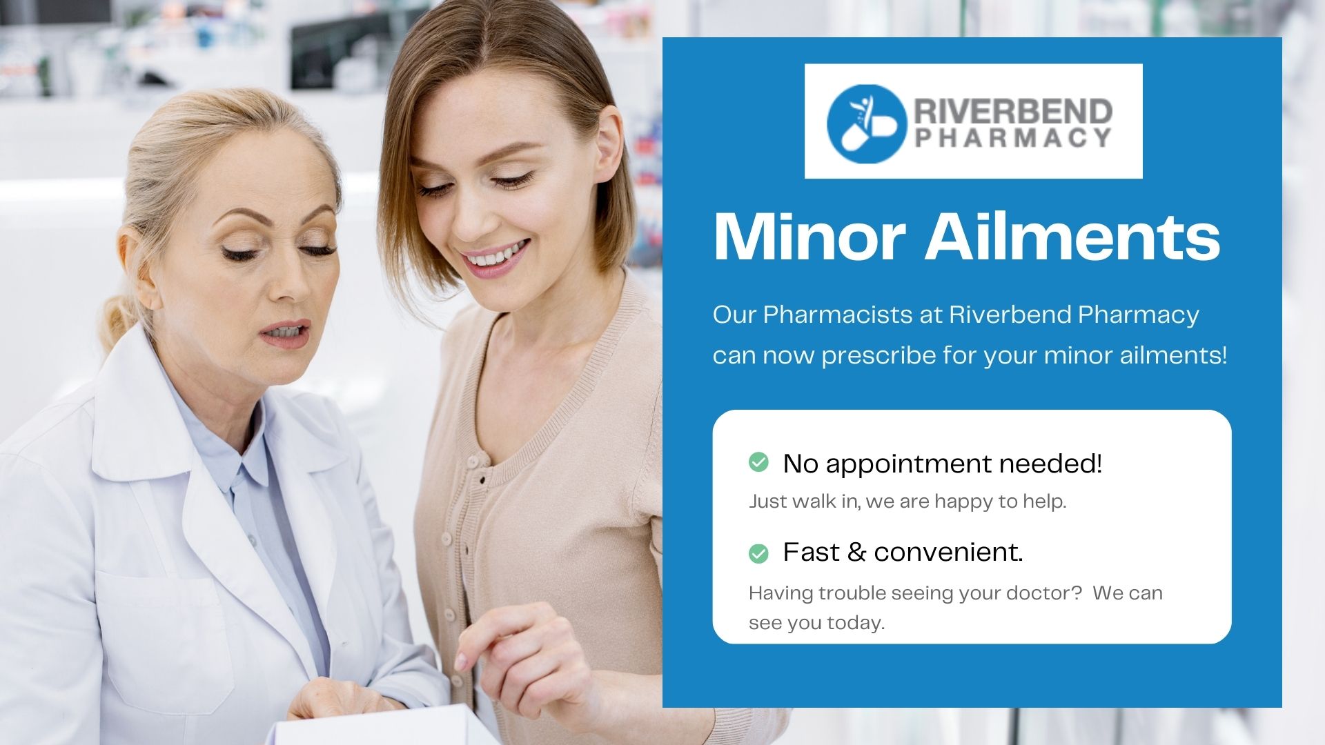 Minor Ailments | Riverbend Pharmacy | London, ON