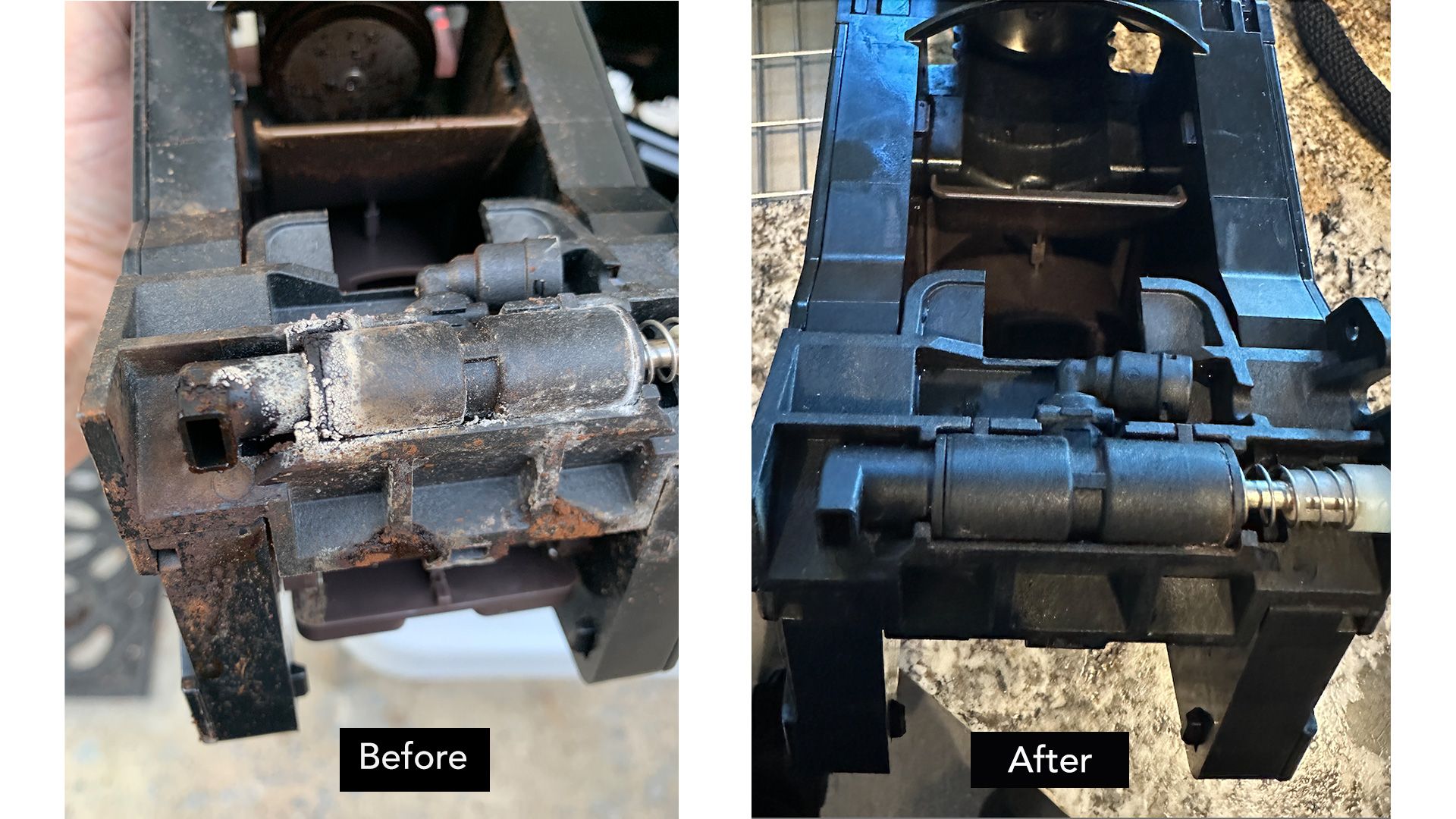 What does your Jura machine look like inside?