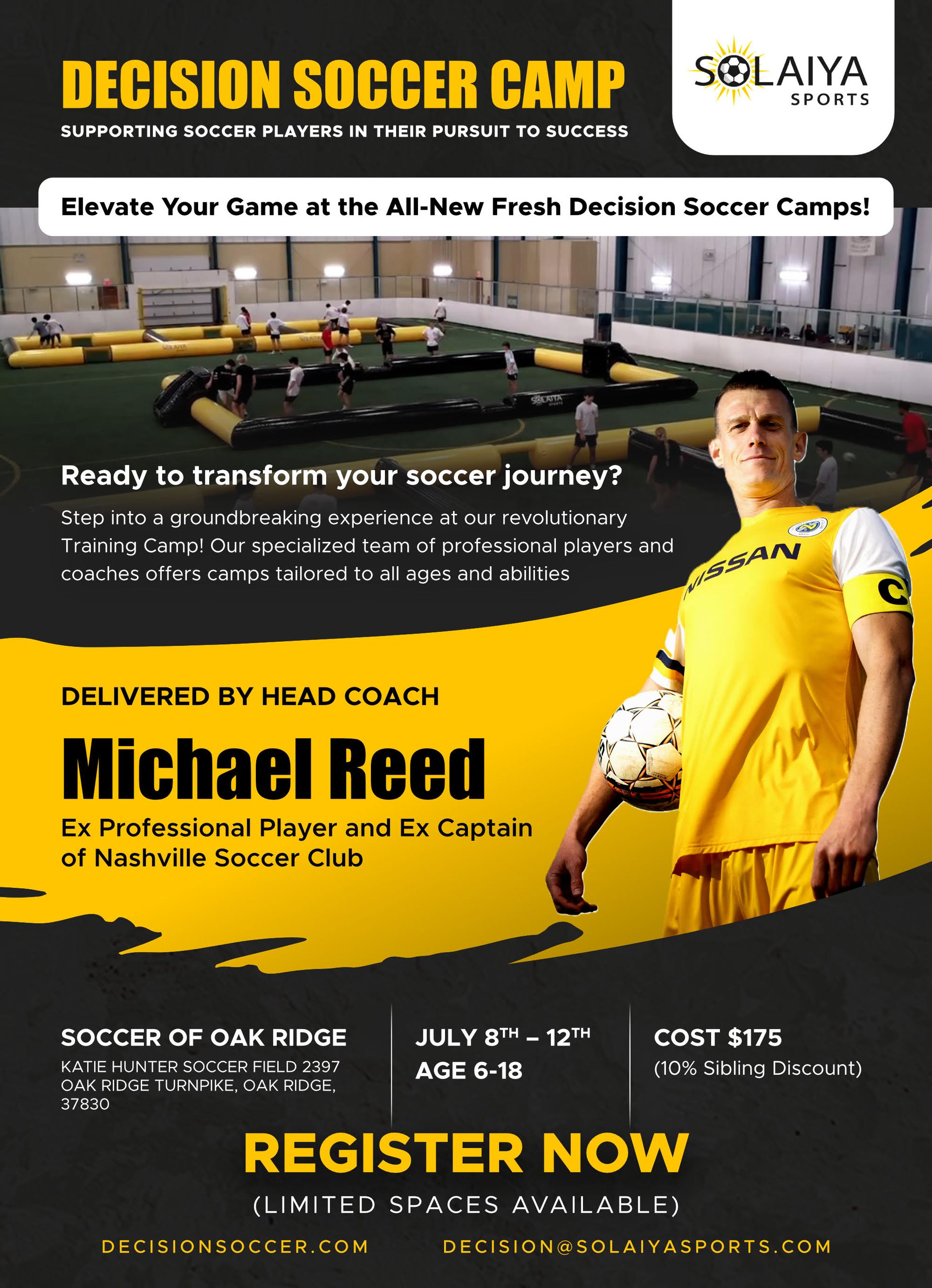Youth Soccer Camp | Soccer Club of Oak Ridge, TN