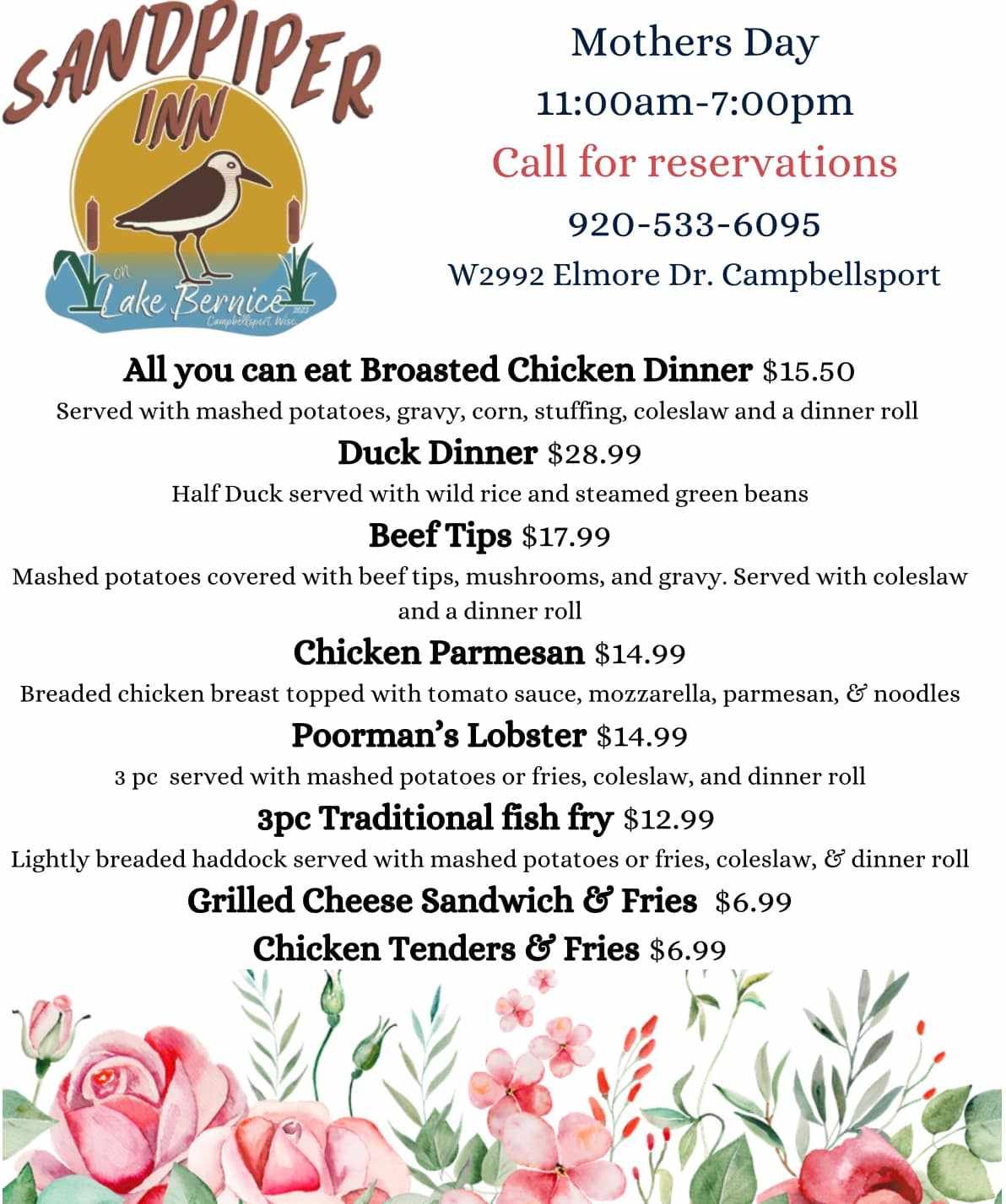 Supper Club Dining | Sandpiper Inn | Campbellsport
