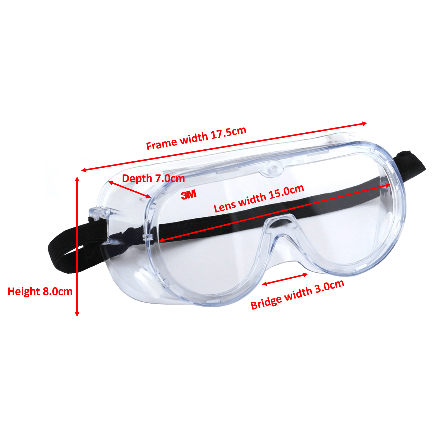 3M™ 1621(AF) Safety Goggles for Splash with Anti Fog Lens