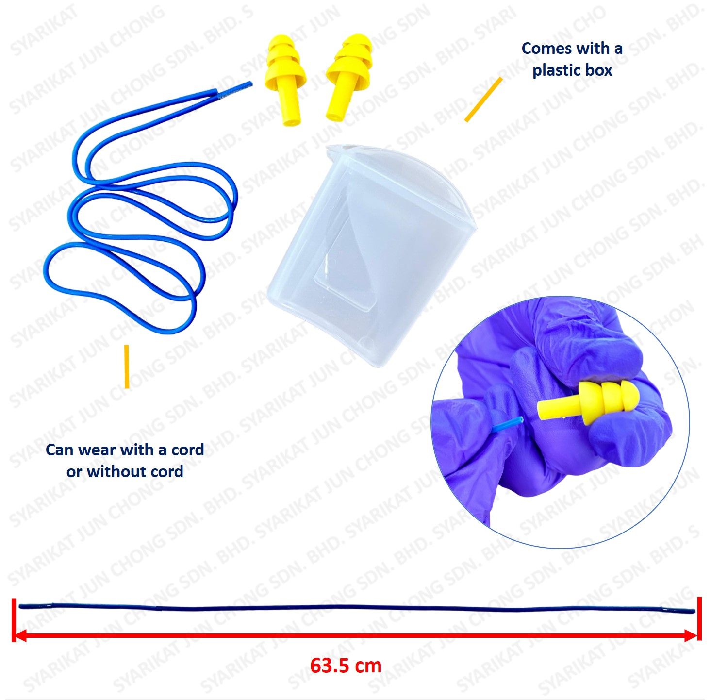 Ear 3M™ E-A-R™ Ultrafit™ Earplugs UF-01-100, 29 dB, Corded, with Casing