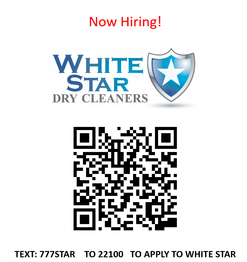 Join Our Team | Work for White Star Dry Cleaners
