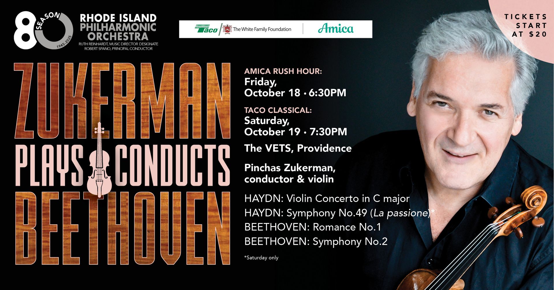 MEET THE CONDUCTOR & SOLOIST: Pinchas Zukerman