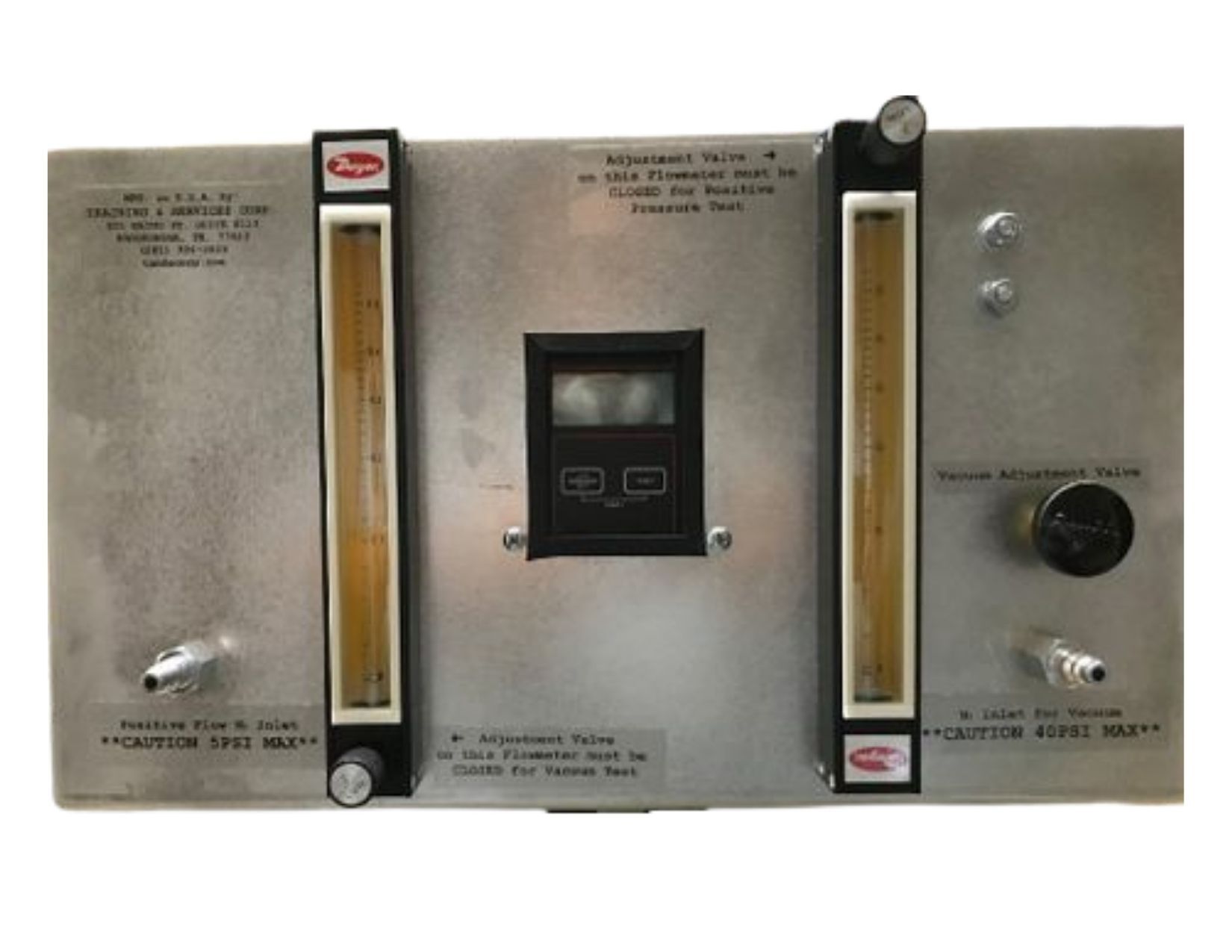 Pressure Vacuum Test Panel | Training & Services Corporation