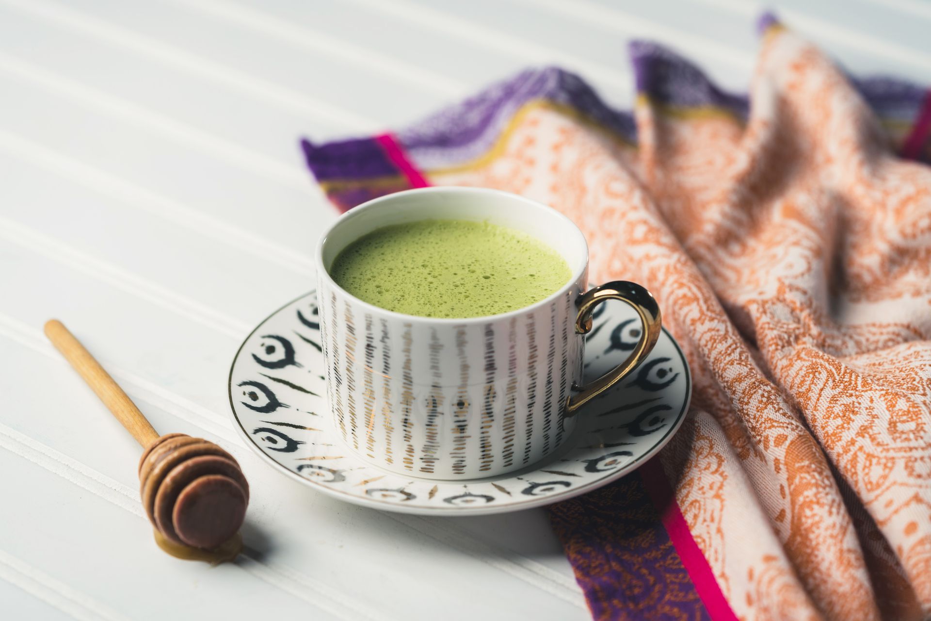 Công thức sinh tố Matcha latte hạnh nhân