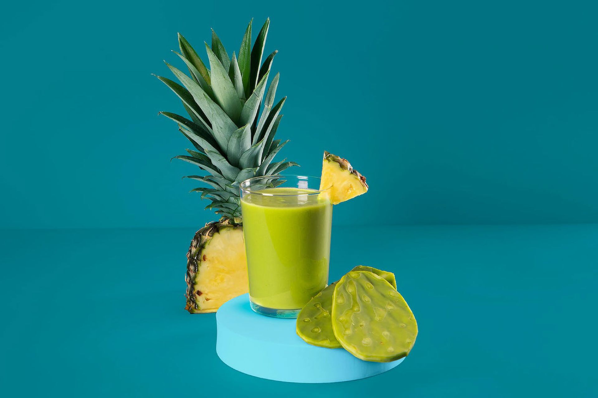 Cactus Cooler Smoothie - Sinh Tố Dứa Và Xương Rồng Bỗ Dưỡng