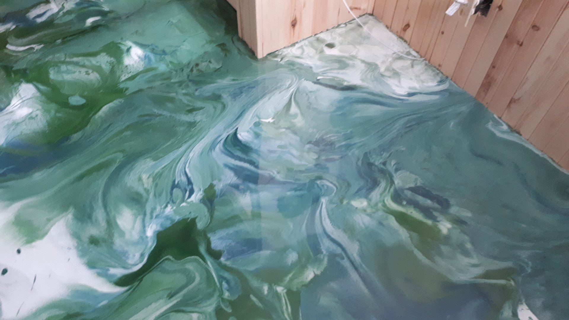 Metallic Marbled Epoxy, Epoxy Garage Floor, Fredericton, Saint John NB
