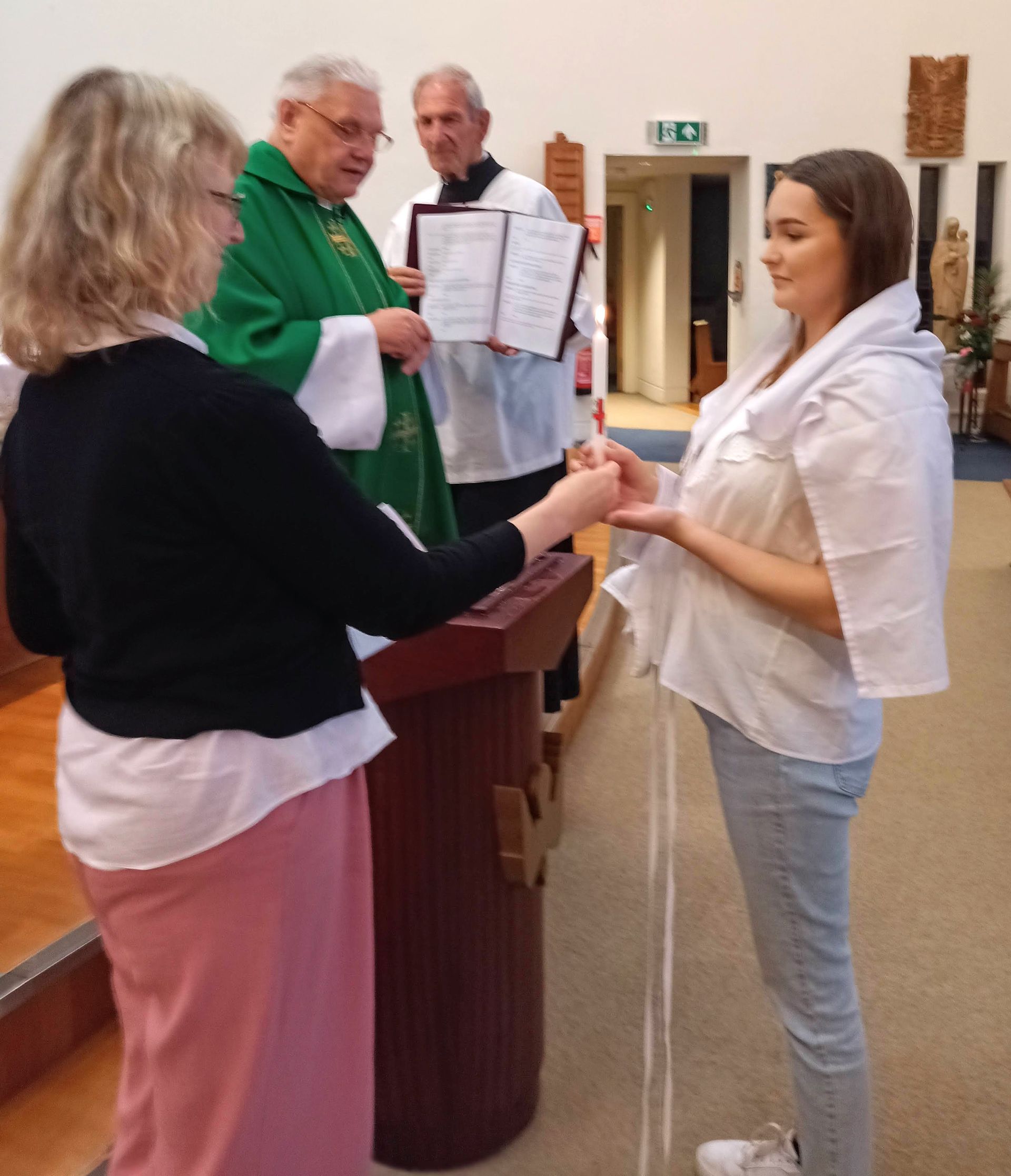 Adult Baptism and Reception into the Church - photo gallery