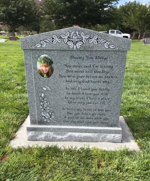Headstone Photo Gallery | Walker Monument | Utah