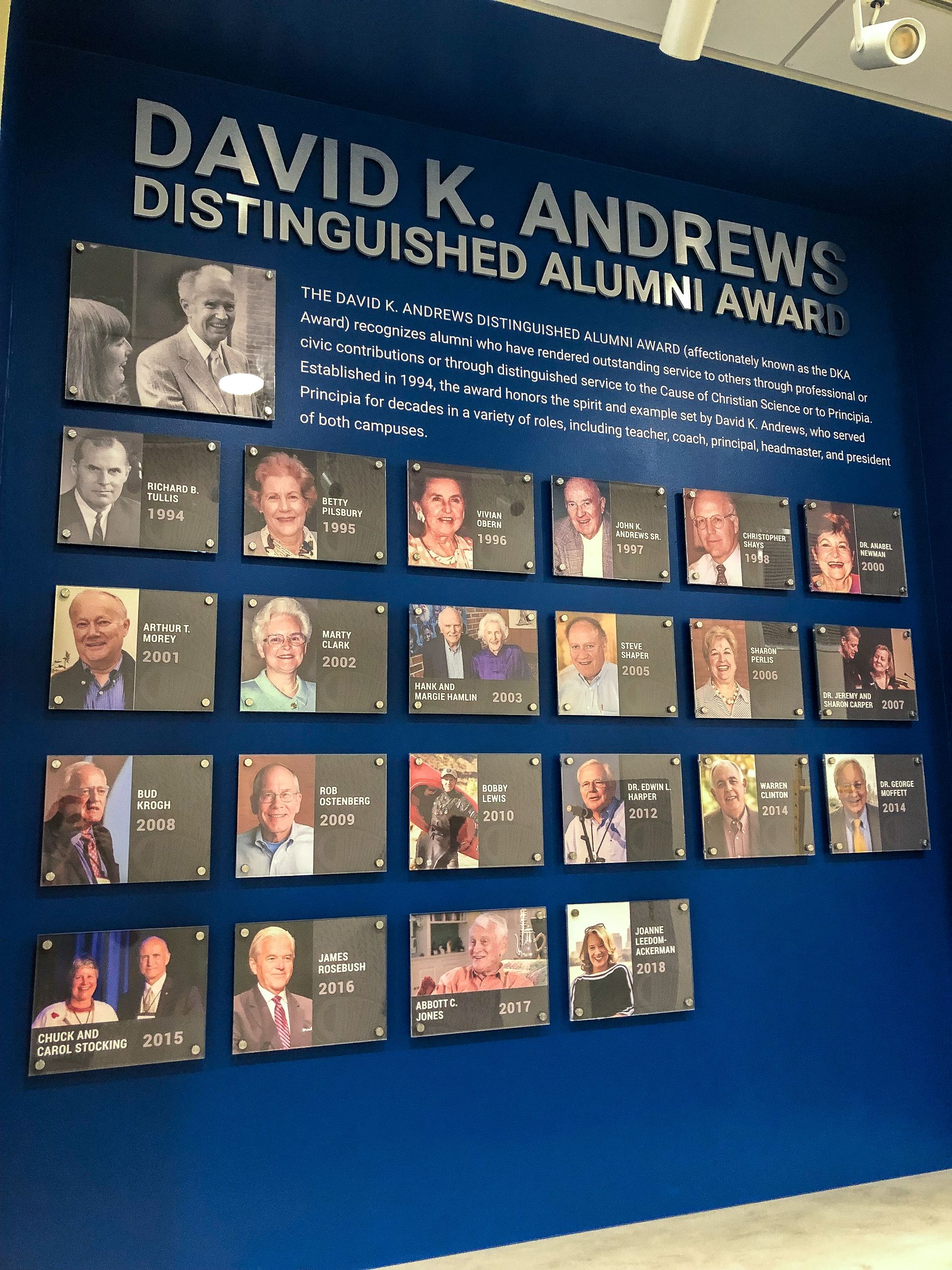Donor Recognition Wall Displays – St. Louis, MO – The Designery