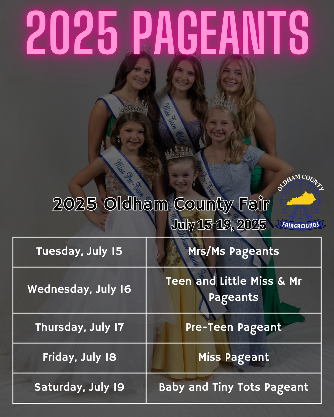 Fair Pageants & Services | Oldham County Kentucky