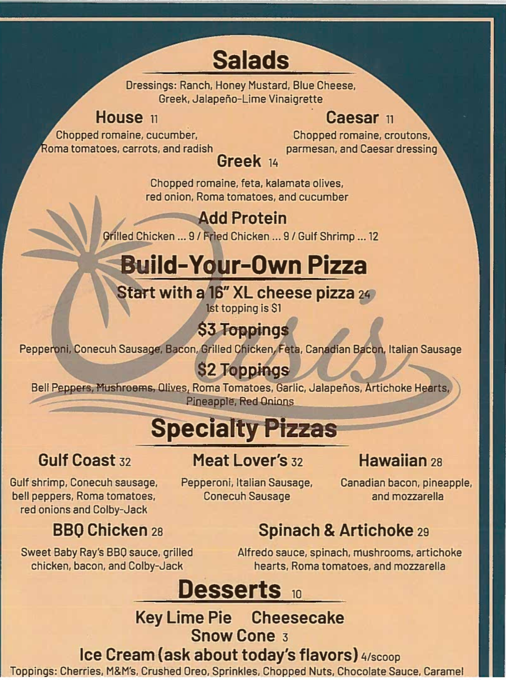 Beachside Café & Bar - The Oasis at Orange Beach
