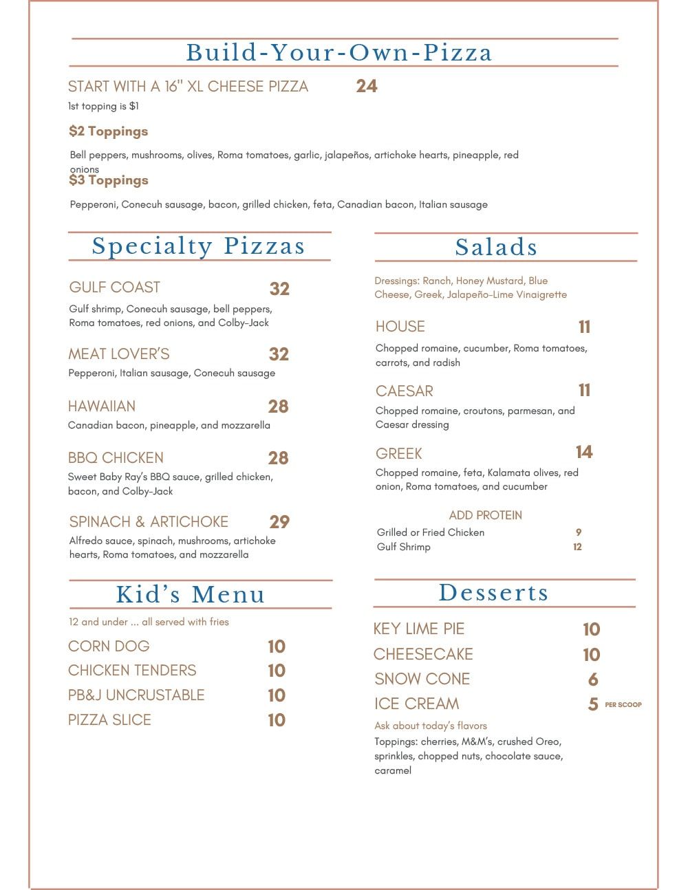 Beachside Café & Bar - The Oasis at Orange Beach