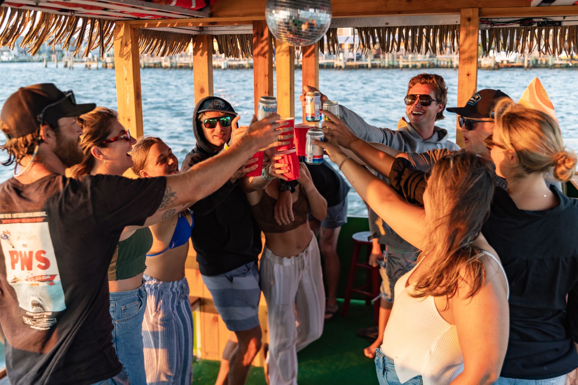 Tiki Party Boat Rental in Ocean City | OC Tiki BARge