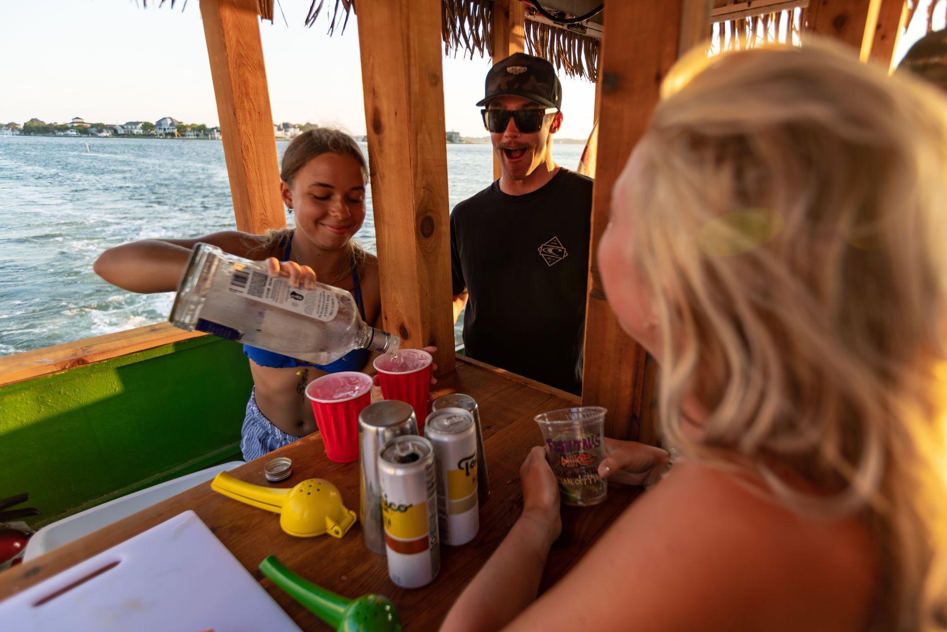 Tiki Party Boat Rental in Ocean City | OC Tiki BARge