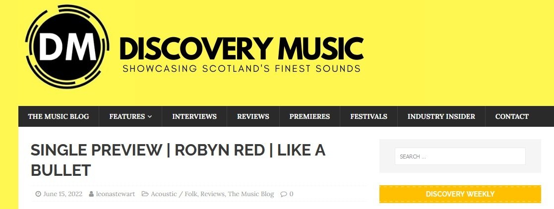 Robyn Red | Singer Songwriter | Listen now