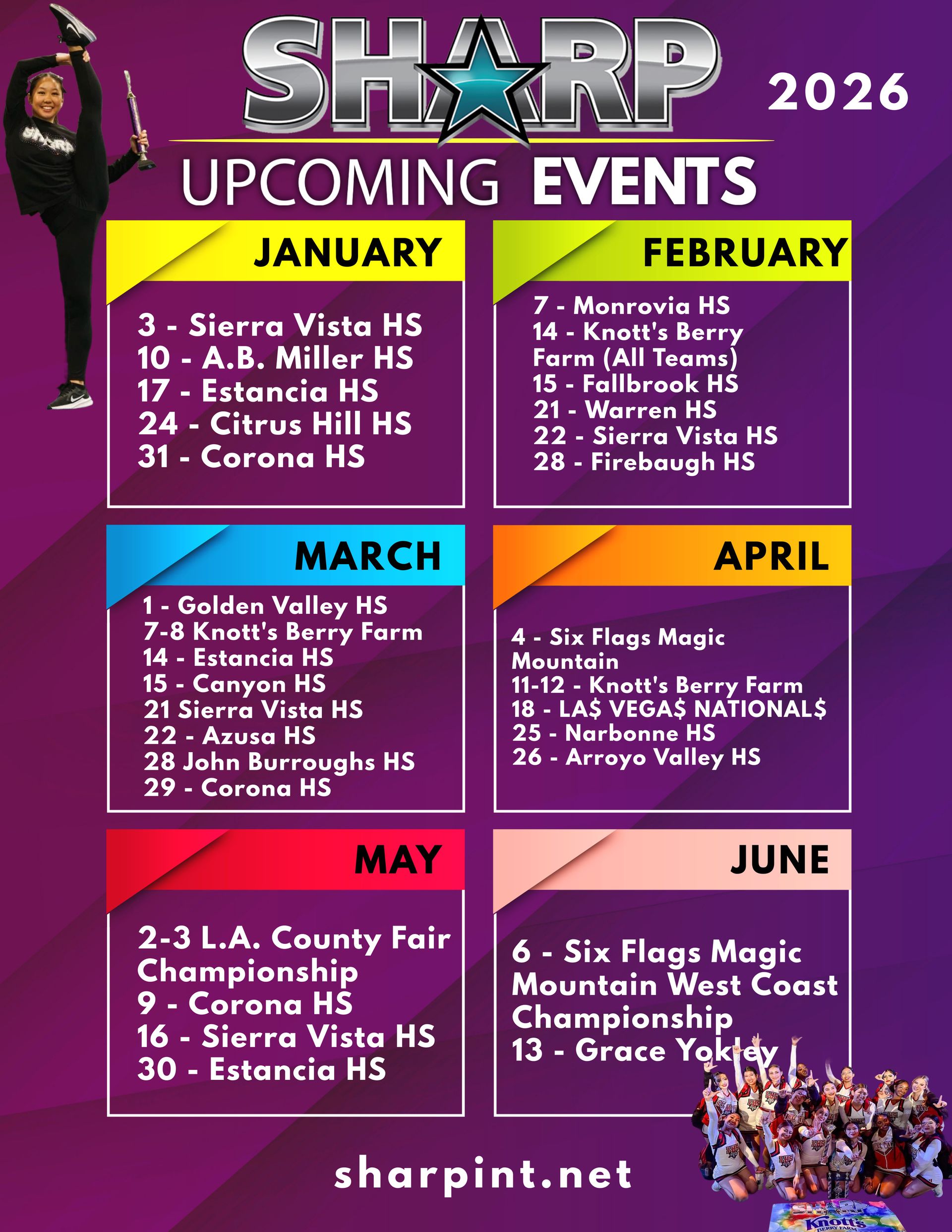 SHARP International #1 Cheer & Dance Competitions & Camps