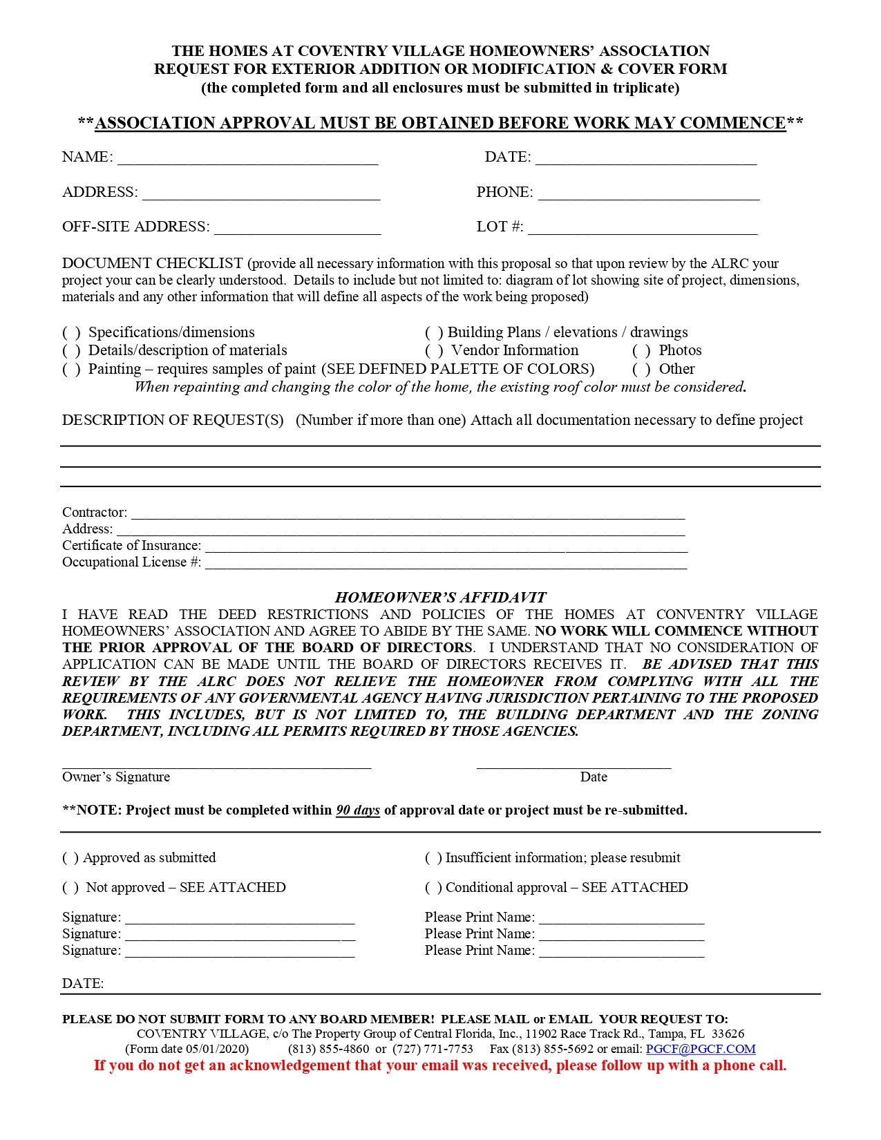 Residents | Coventry Village HOA | East Lake Florida