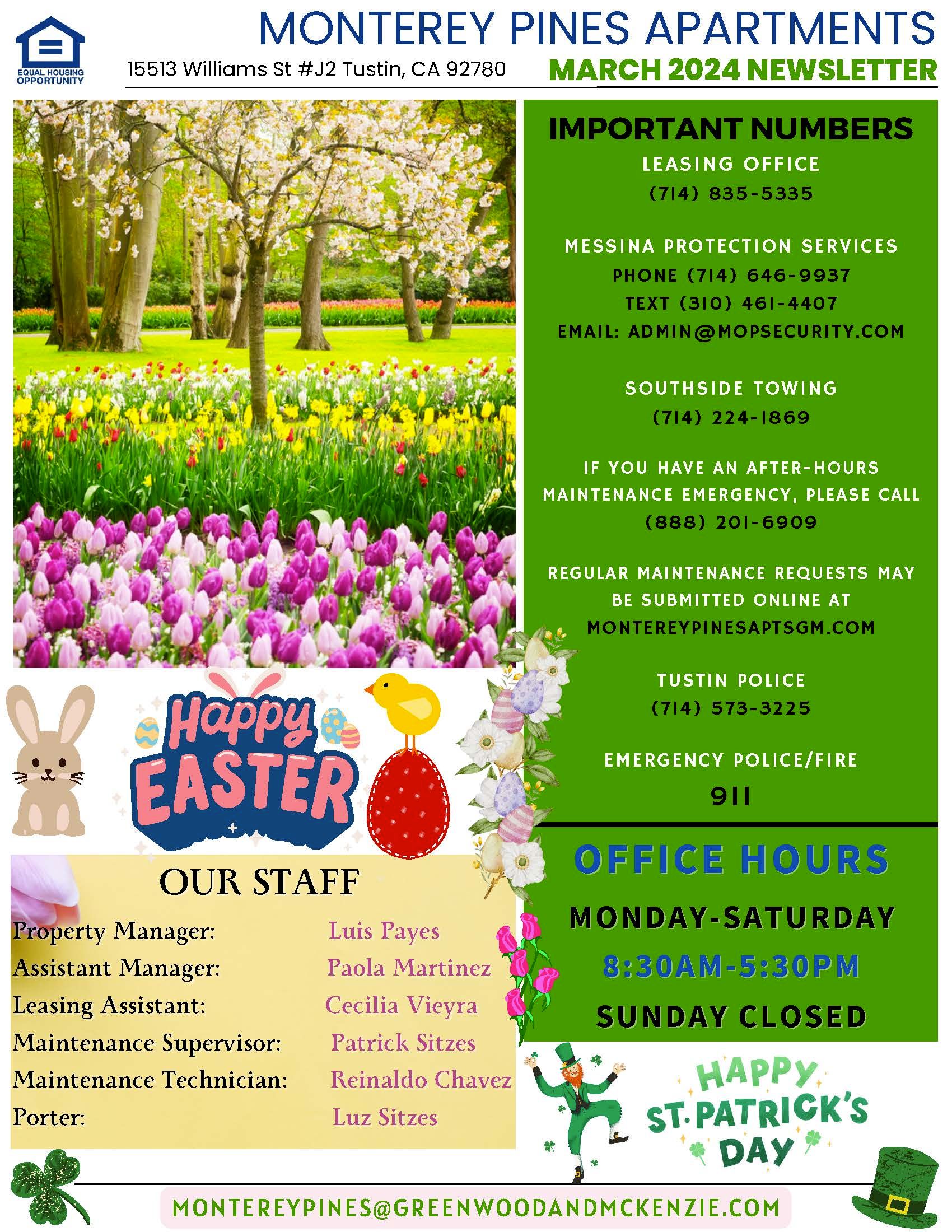 Resident Newsletter - March