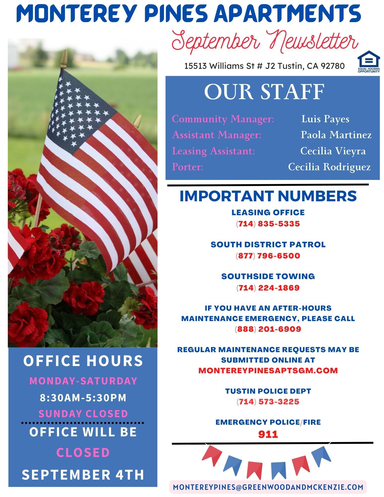 Resident Newsletter - September