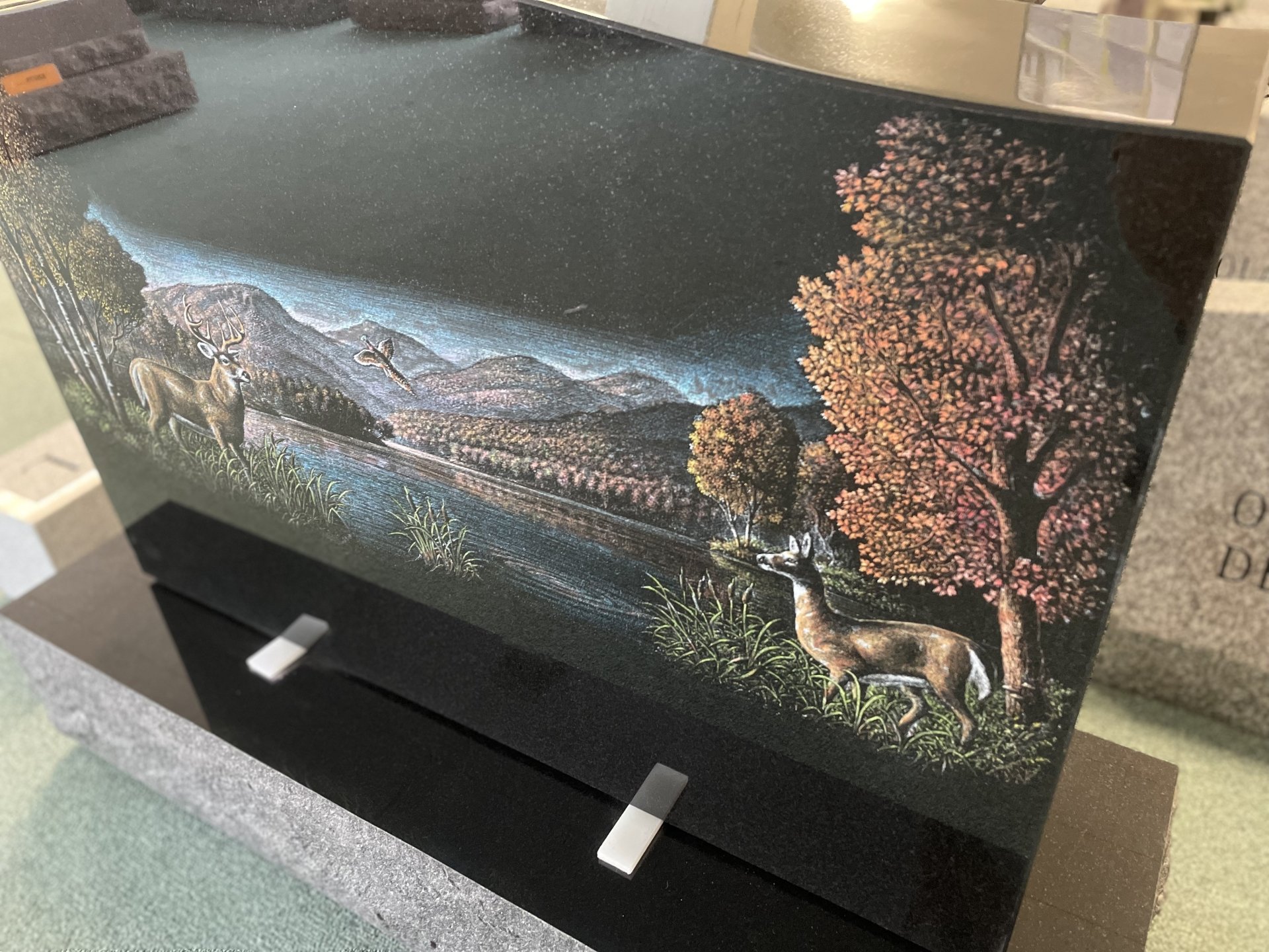 Black Granite Etchings | Champlain Monuments | Vermont