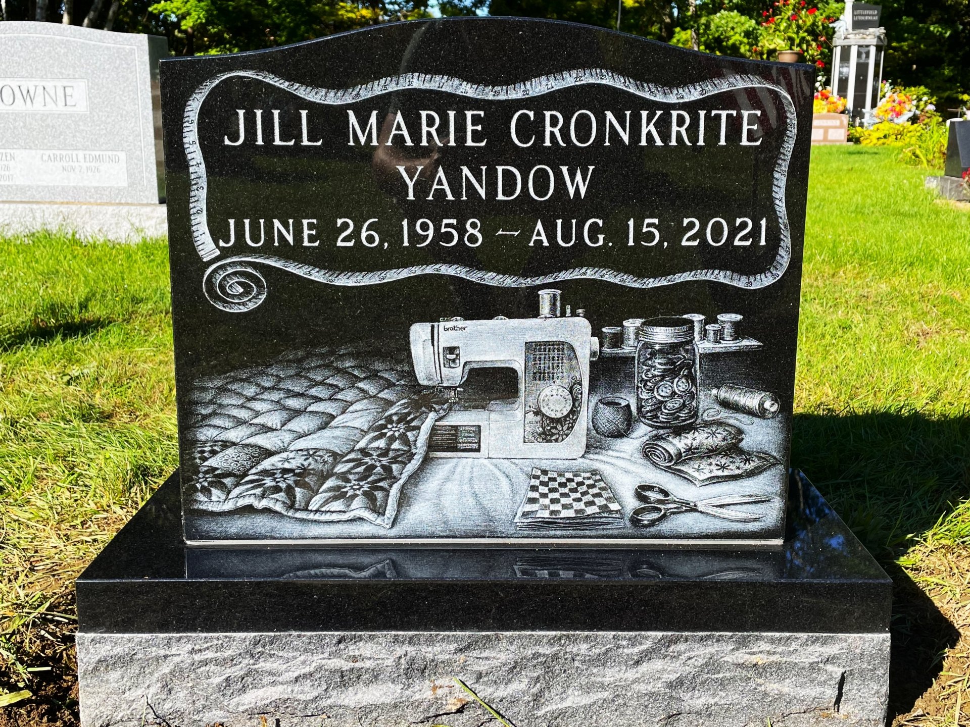 Black Granite Etchings | Champlain Monuments | Vermont