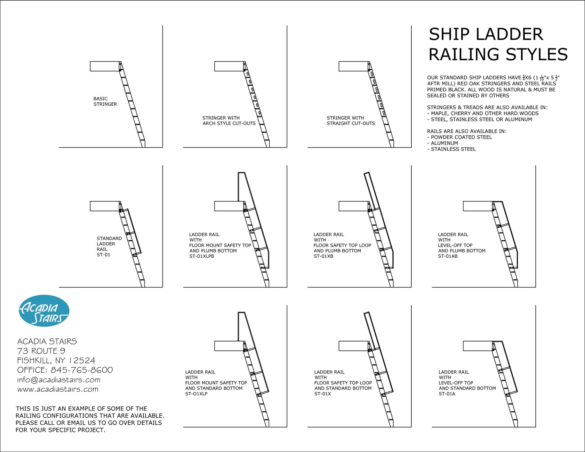 Custom Ship Ladder Staircase Designs | Acadia Stairs