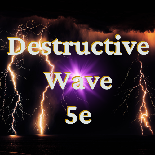 Destructive Wave 5e - D&D 5th Edition Spell Book - Eternity TTRPG