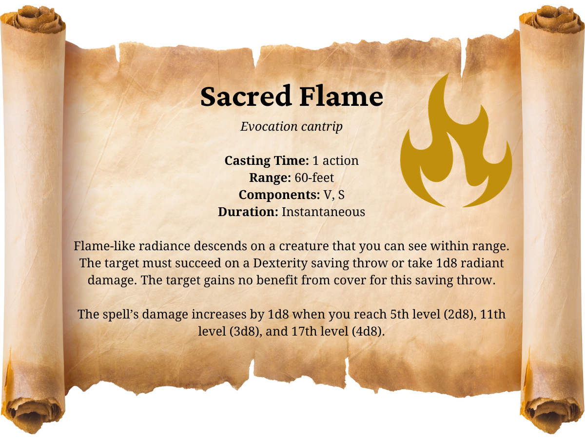 Sacred Flame 5e - Dominate Demons and Undead - Eternity TTRPG