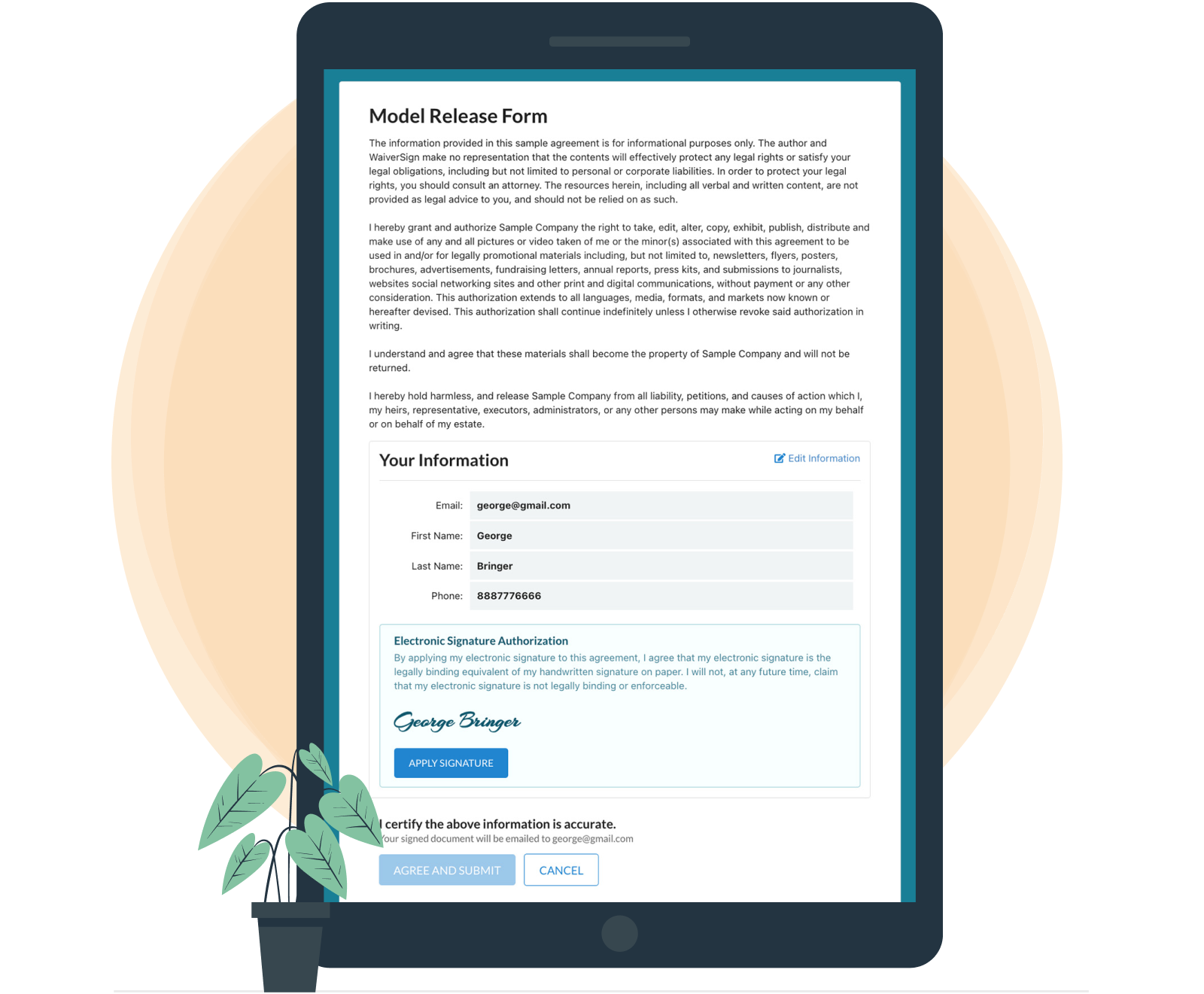 Model Release Form Example and Digital Options