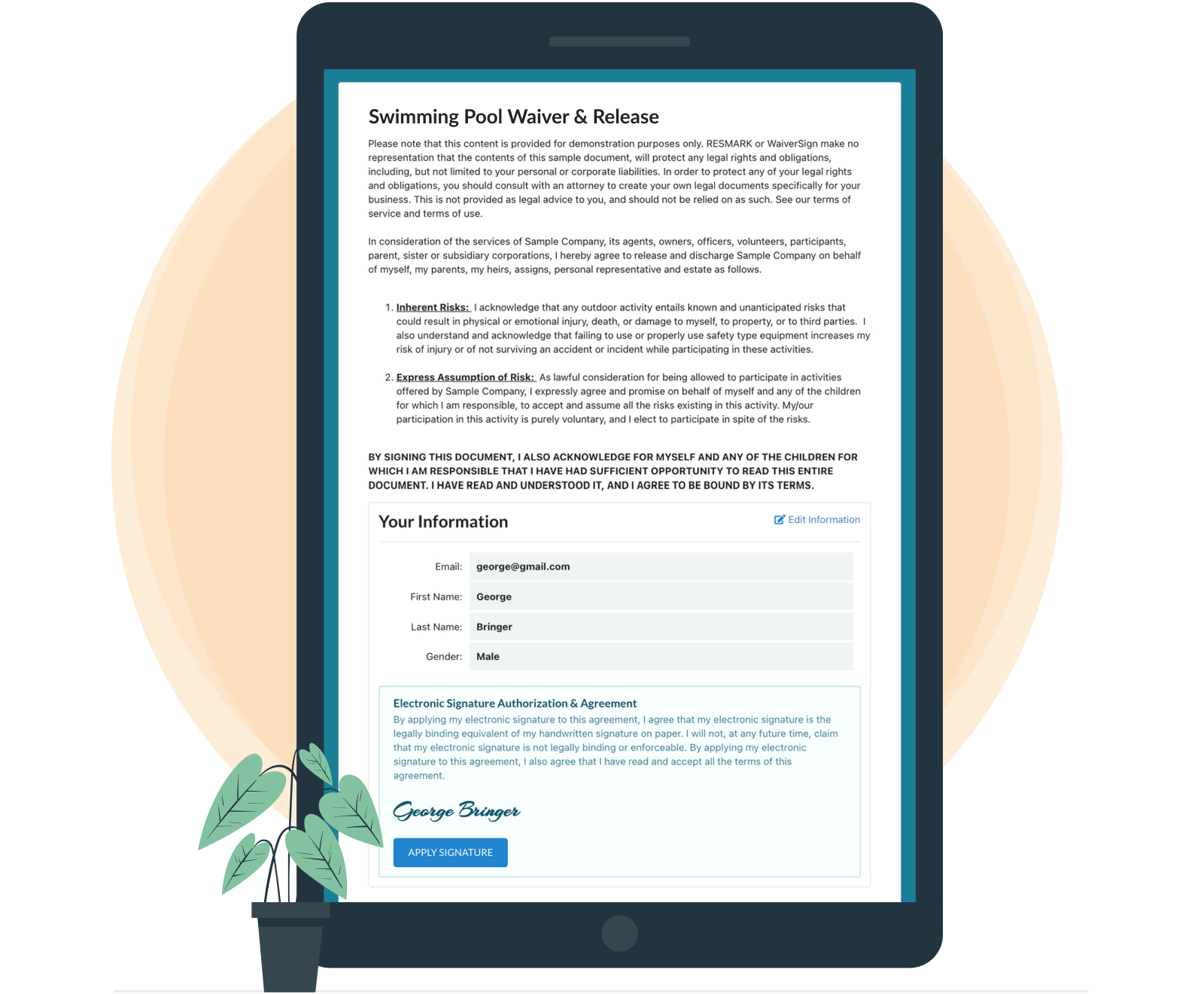 Swimming Pool Waiver and Release Form | WaiverSign