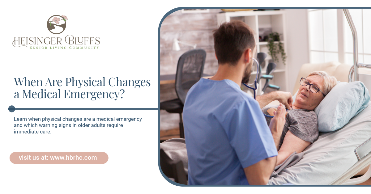When Are Physical Changes Considered a Medical Emergency?