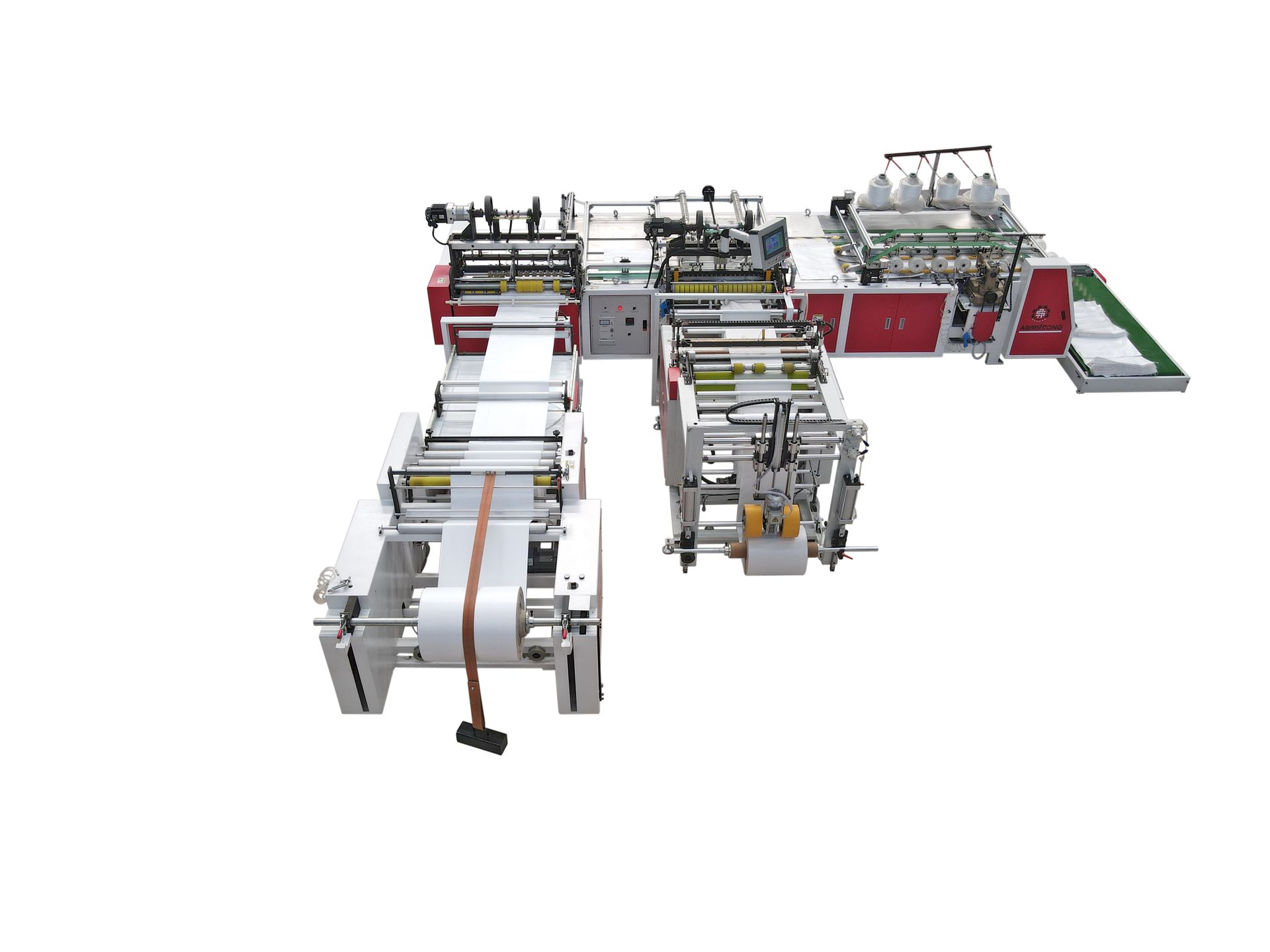HIGH SPEED ROLL TO ROLL GUSSETING MACHINE