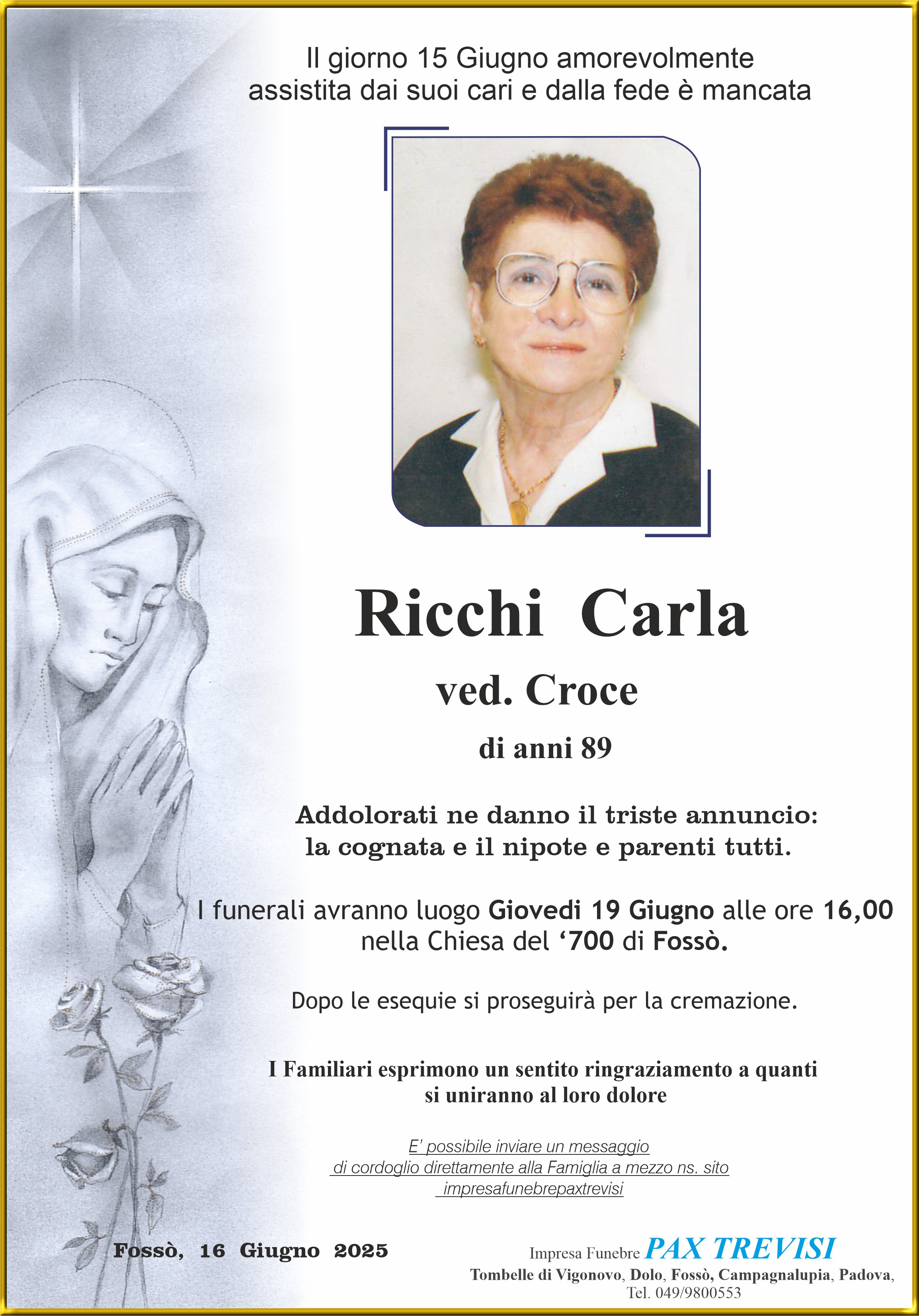 Epigrafi | Vigonovo, VE | Impresa Funebre Pax Trevisi