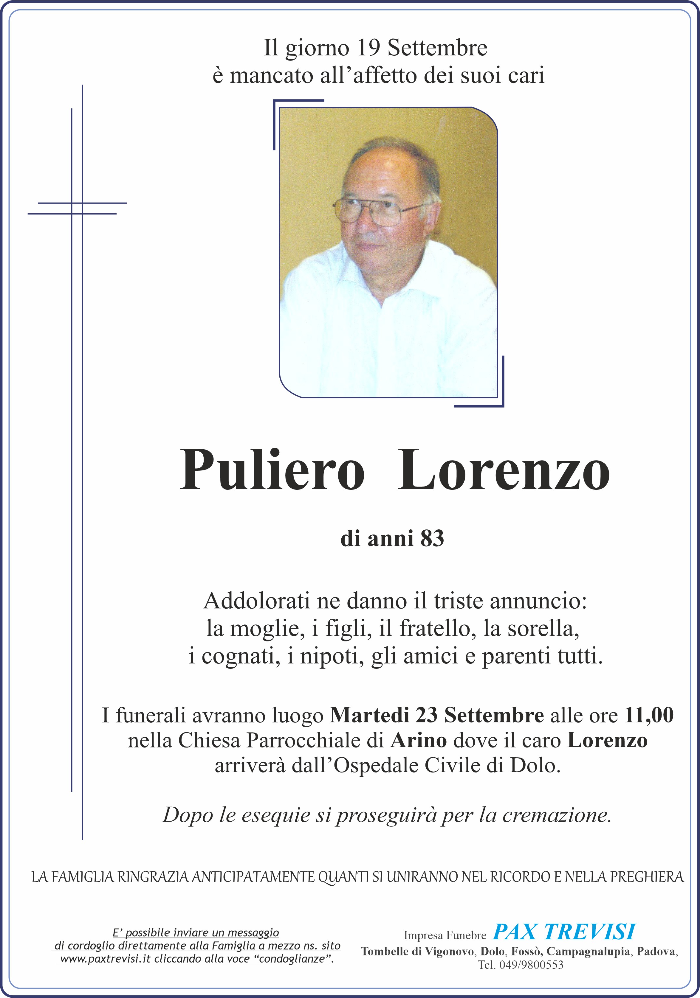 Epigrafi | Vigonovo, VE | Impresa Funebre Pax Trevisi