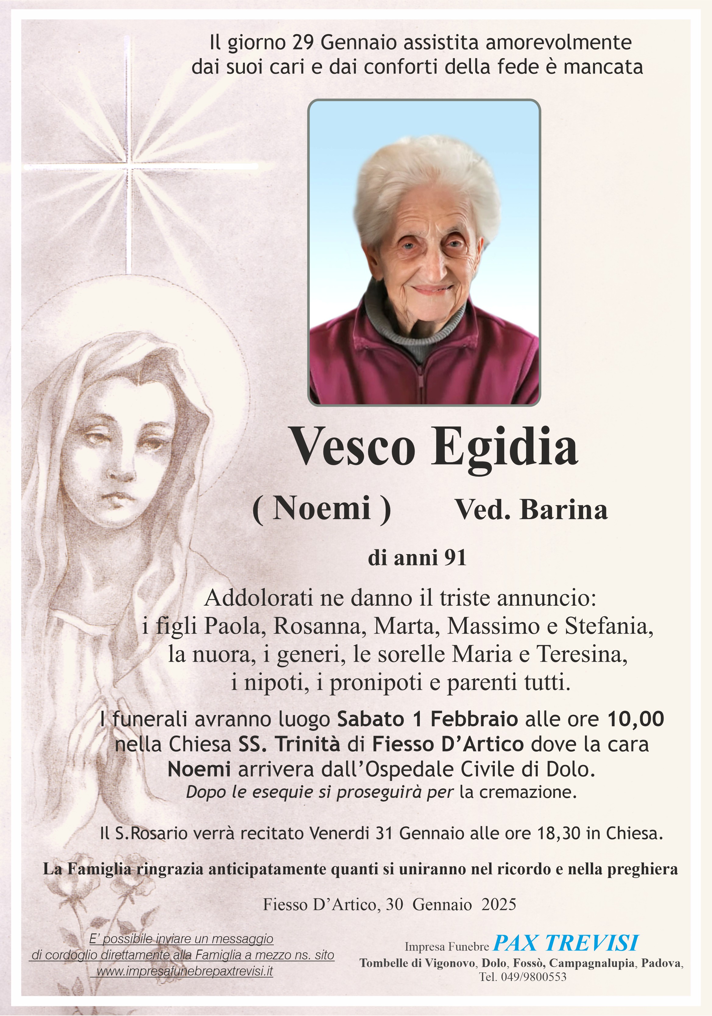 Epigrafi | Vigonovo, VE | Impresa Funebre Pax Trevisi