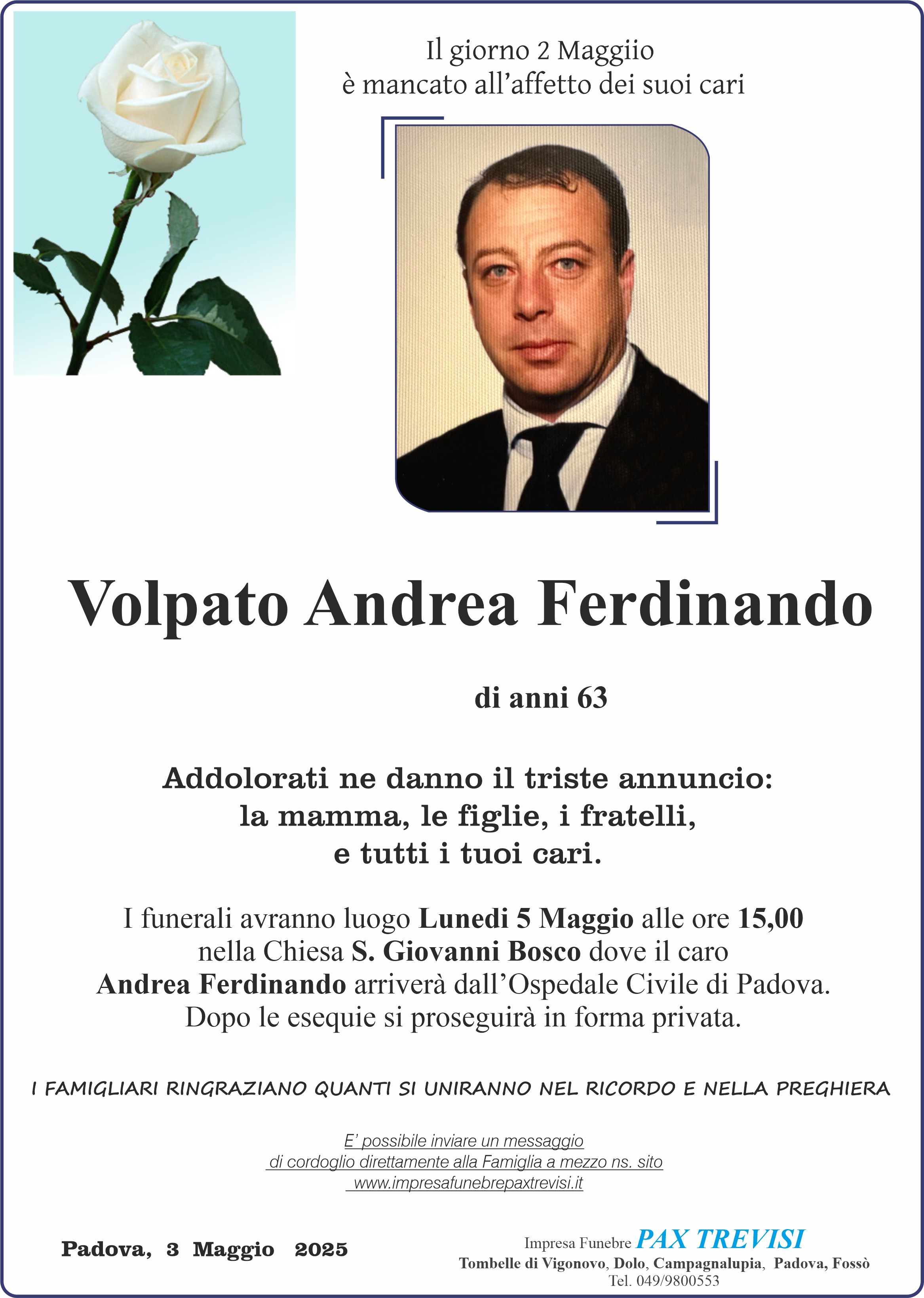 Epigrafi | Vigonovo, VE | Impresa Funebre Pax Trevisi