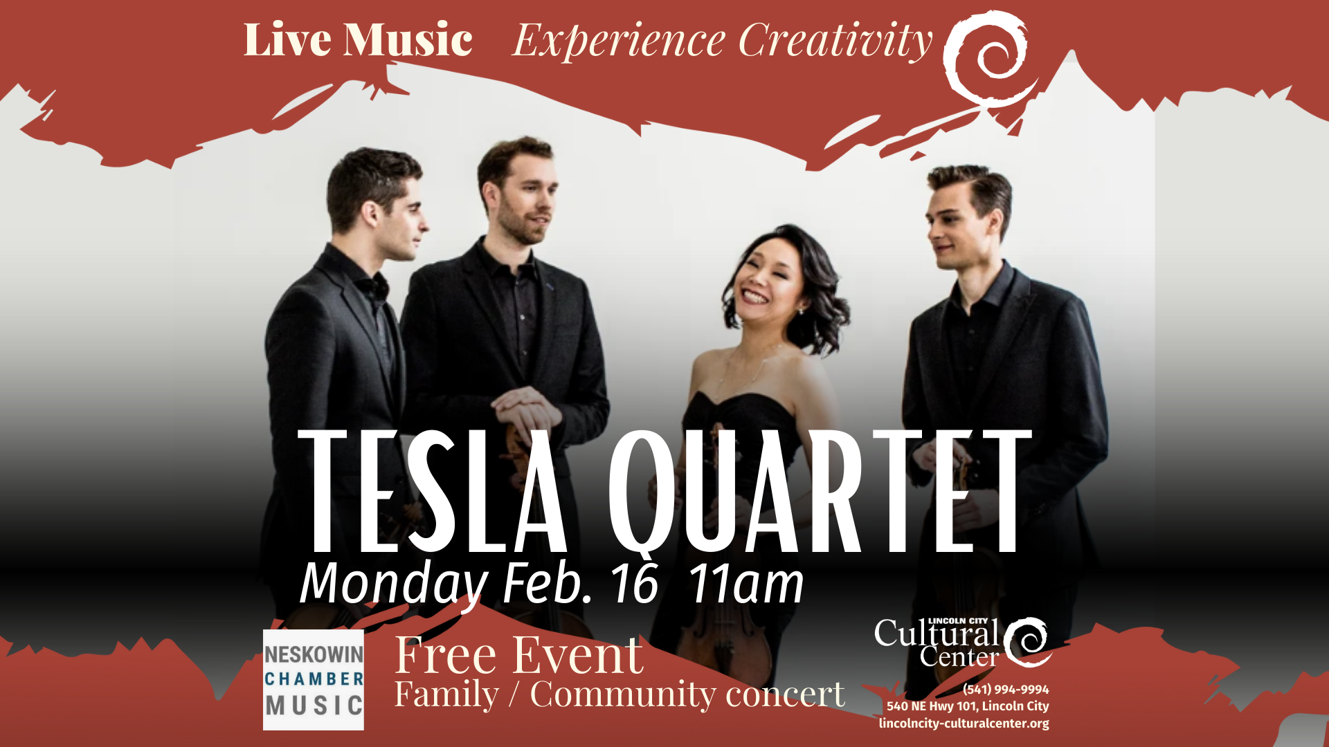 Tesla Quartet - Feb 16 @ 11AM