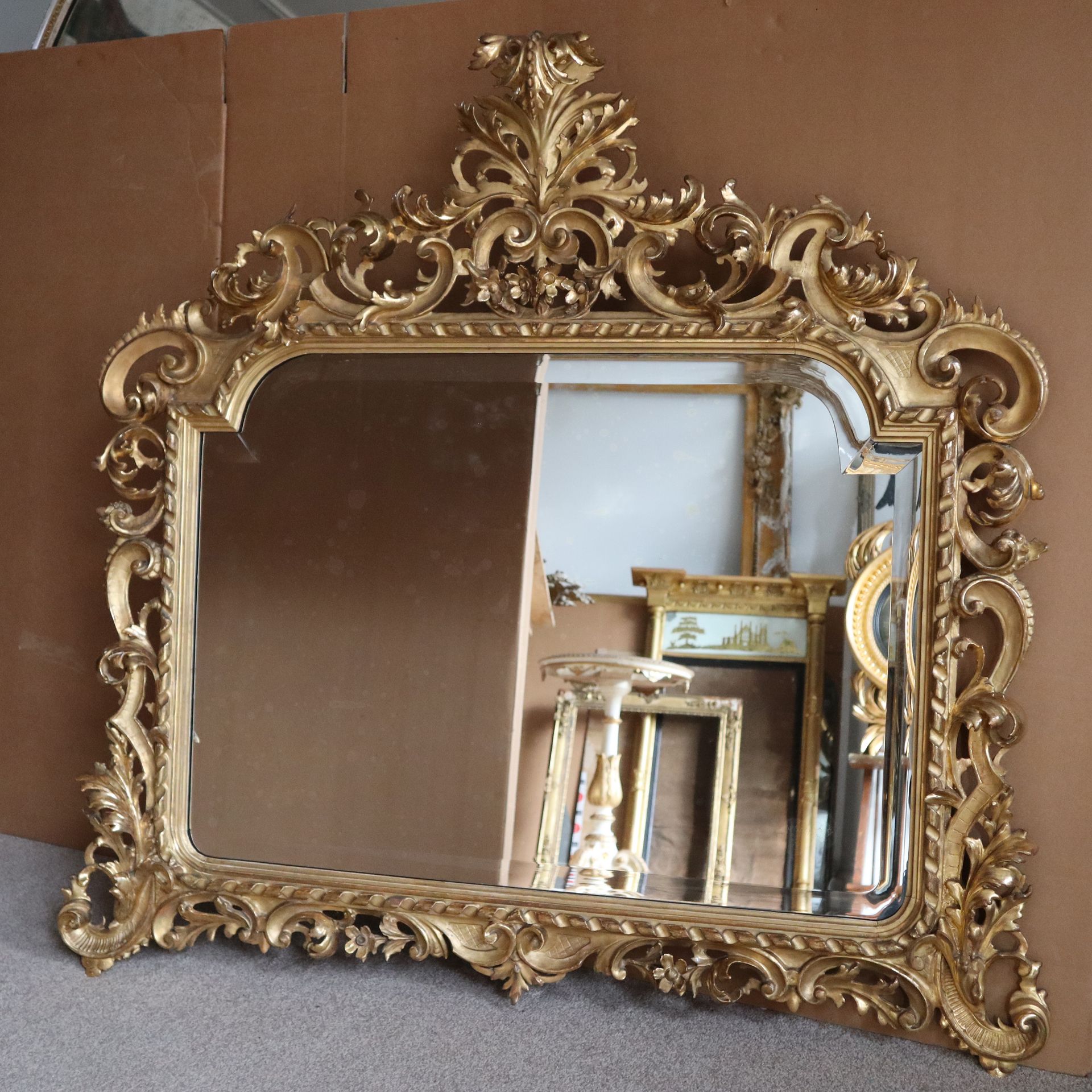 Antique Mirror frame restoration, repair and gilding