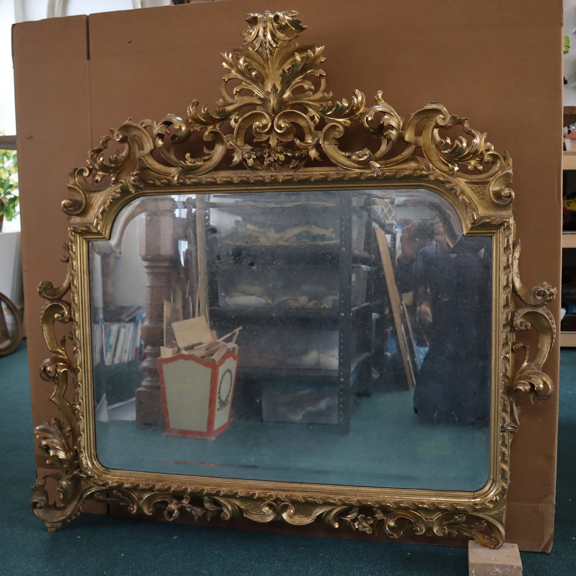 Antique Mirror frame restoration, repair and gilding