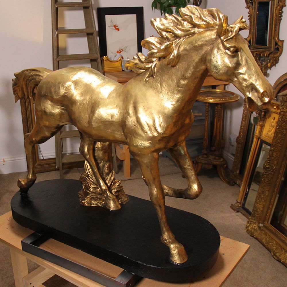 Gilding objects, gilding in 23.75ct gold leaf