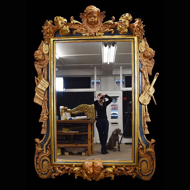 Antique Mirror frame restoration, repair and gilding