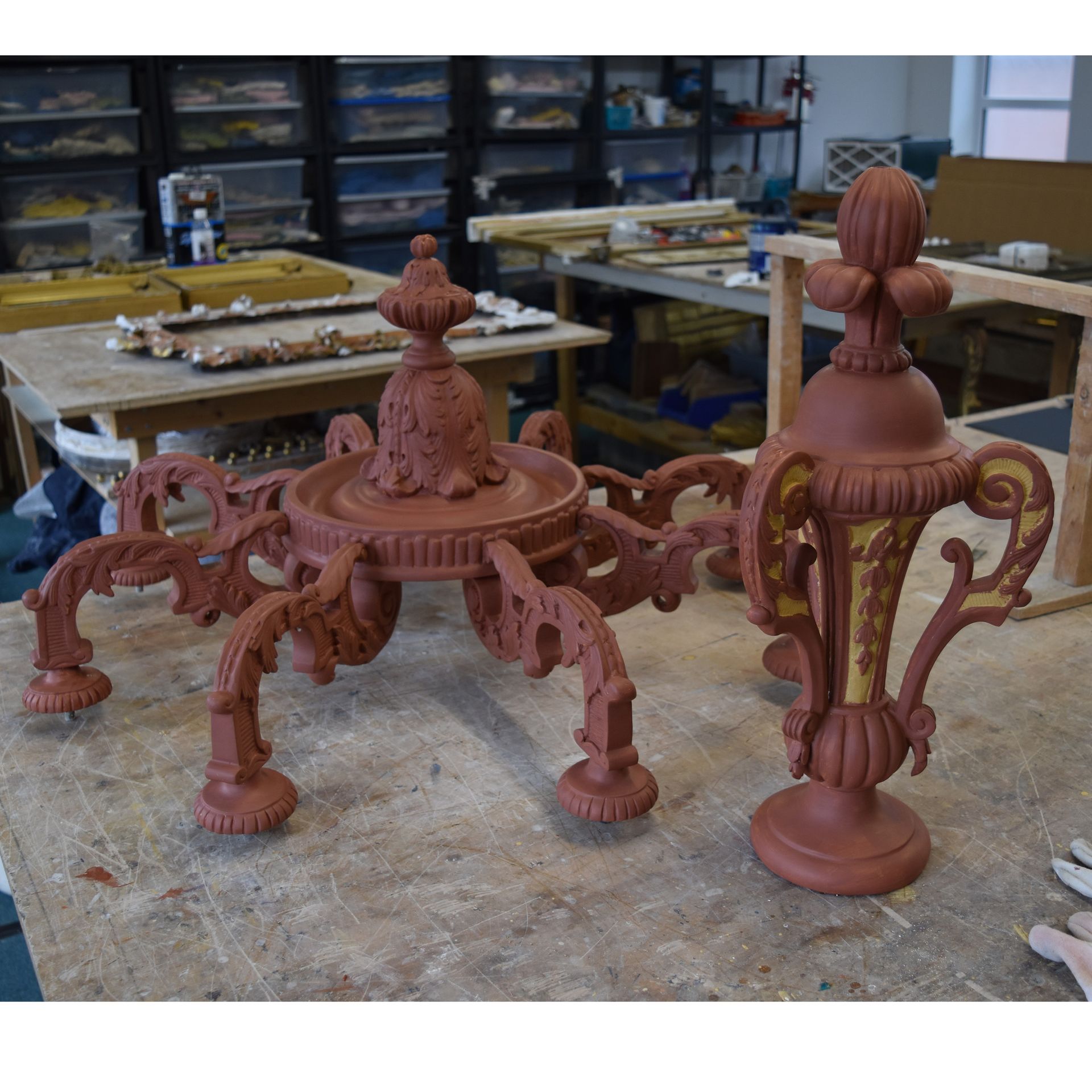 Gilded furniture restoration, gilding and repair.