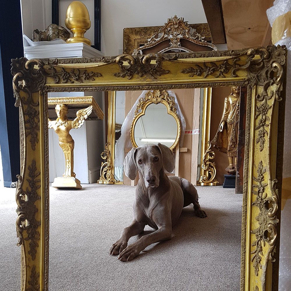 Ruth Tappin, restorer of gilded antiques.